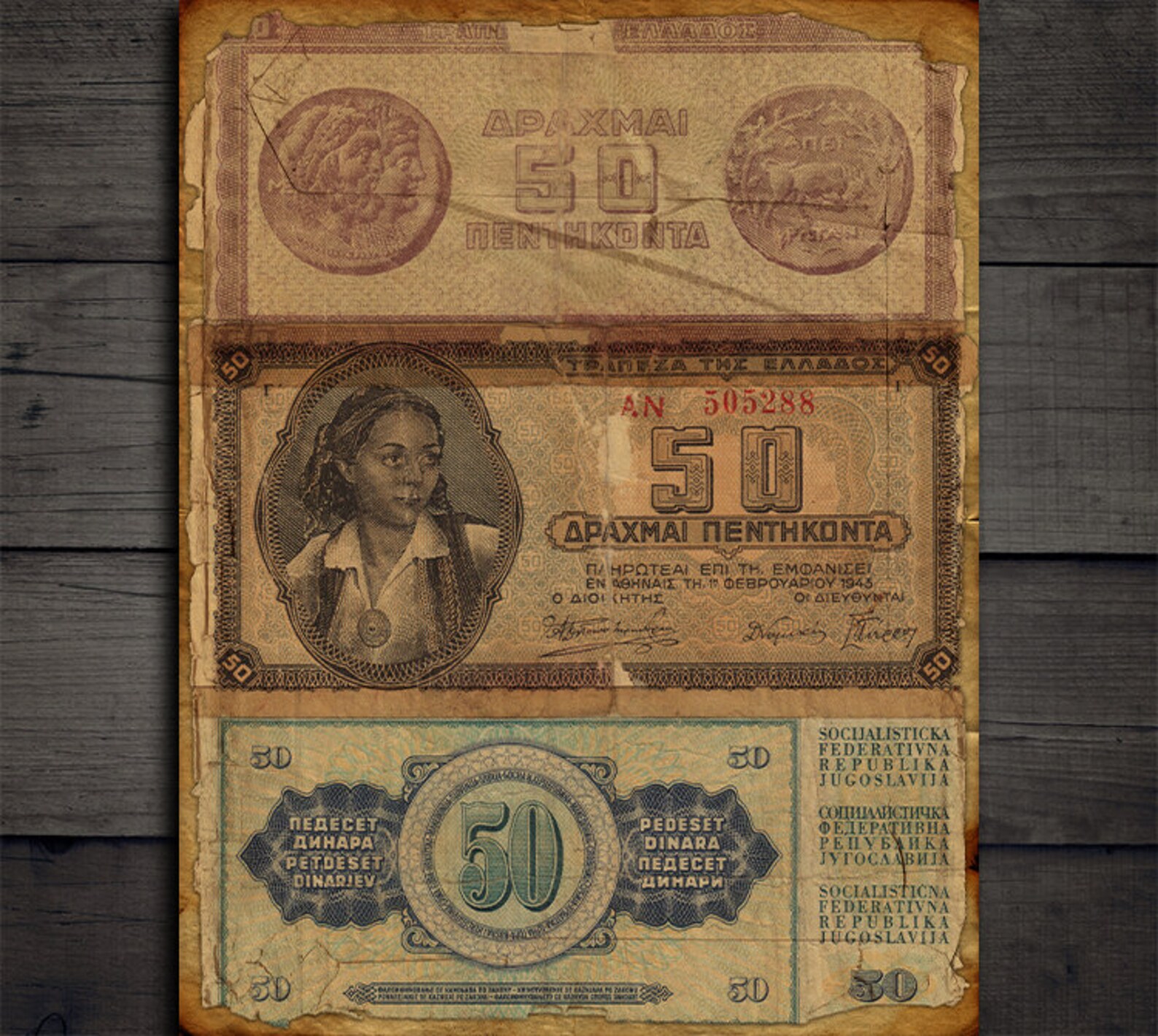 DIGITAL Vintage Old Money - Antique Banknotes - Printable Junk Journal ...