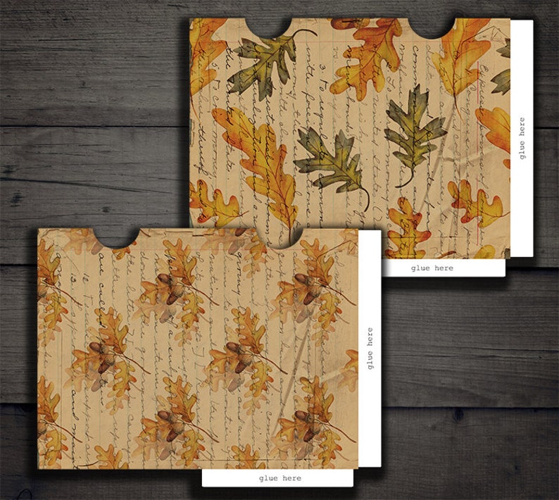 DIGITAL Vintage Fall Printable Envelopes Digital Collage - Etsy