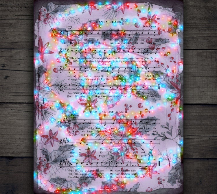 DIGITAL Christmas Lights Digital Paper Download VBM2293 - Etsy