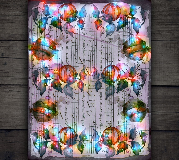 DIGITAL Christmas Lights Digital Paper Download VBM2290 - Etsy