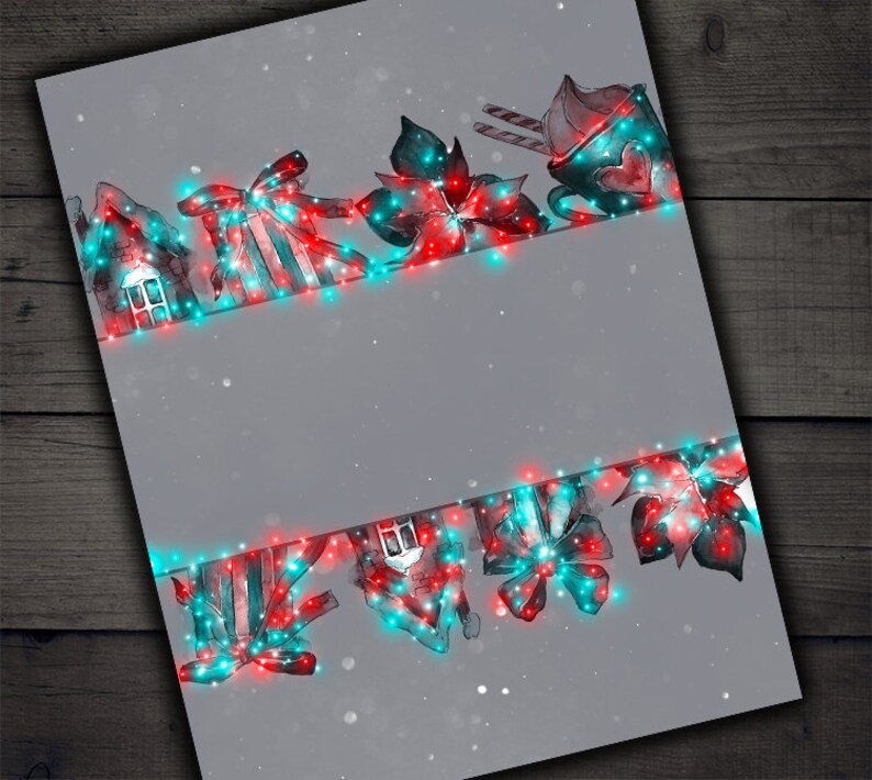 DIGITAL Christmas Lights Digital Paper Download - Etsy