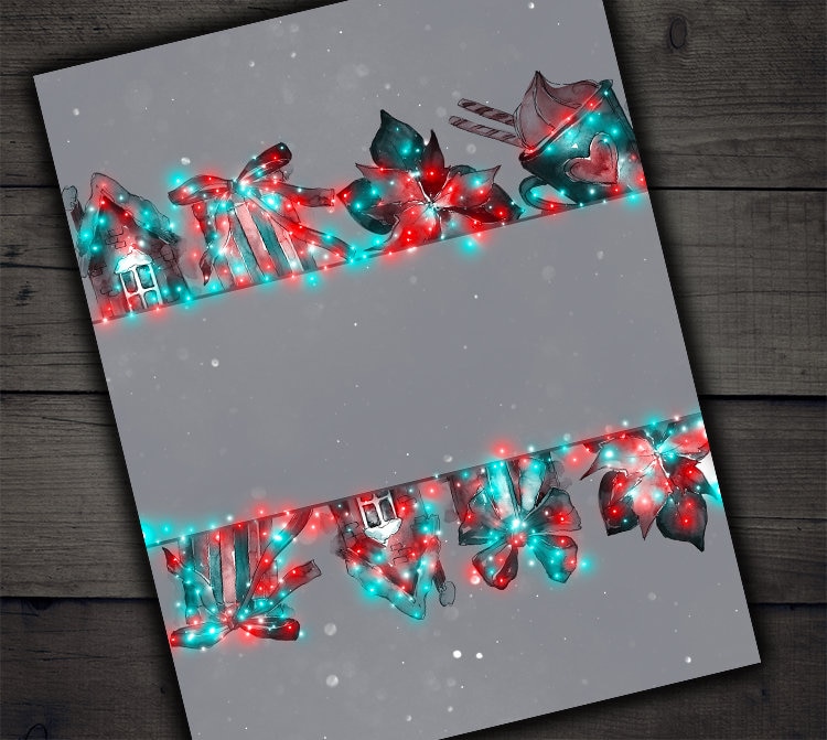 DIGITAL Christmas Lights Digital Paper Download - Etsy
