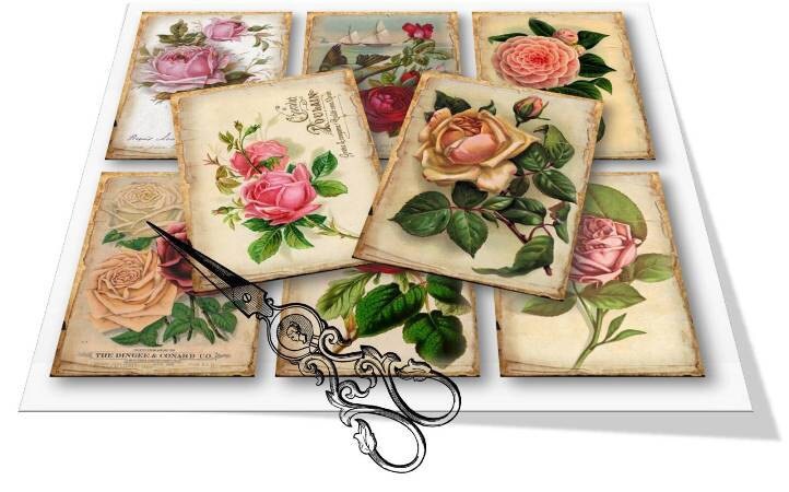DIGITAL Digital Images Digital Collage Sheet Download - Etsy