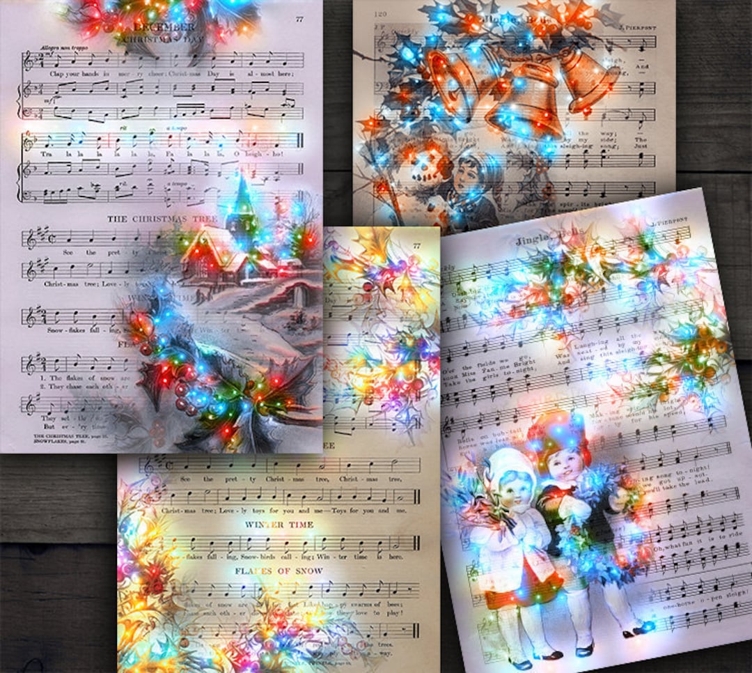 DIGITAL Christmas Lights Digital Paper Download - VBM2289 - Etsy