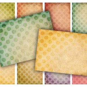 DIGITAL Vintage Polka Dot Tags Digital Collage Sheet Download - 392 ...