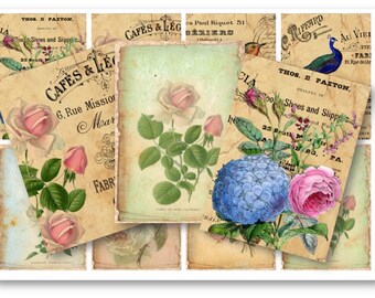 Vintage Citrus Citron French Label Ephemera Digital Collage - Etsy