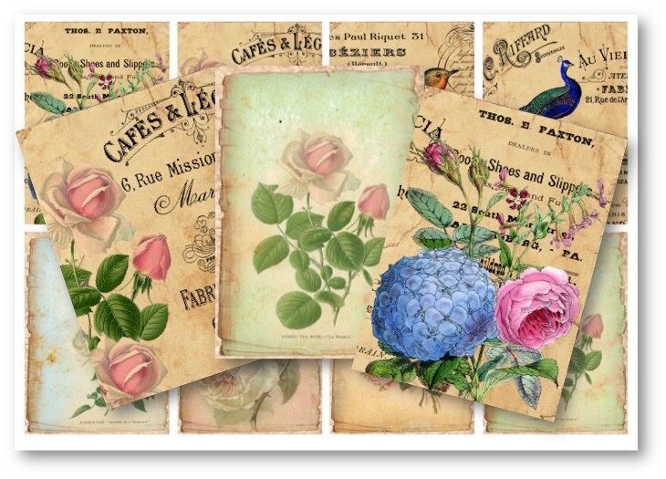 DIGITAL Digital Images Digital Collage Sheet Download | Etsy