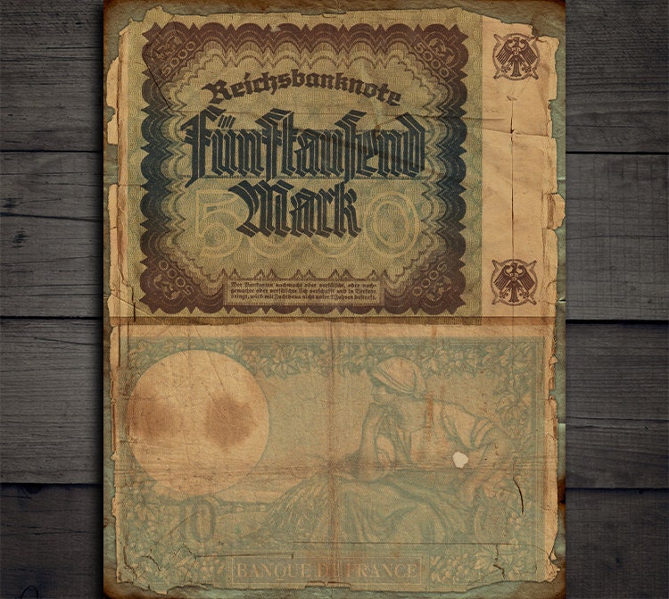 DIGITAL Vintage Money Printable Antique Banknotes Junk - Etsy