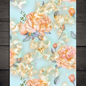 DIGITAL Magical Glowing Digital Papers - Digital Collage Sheet Download ...