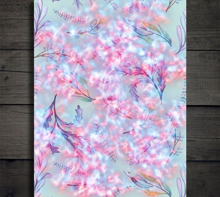 DIGITAL Magical Glowing Digital Papers Digital Collage Sheet | Etsy