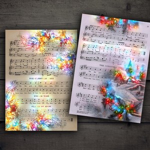 DIGITAL Christmas Lights Digital Paper Download - VBM2289 - Etsy