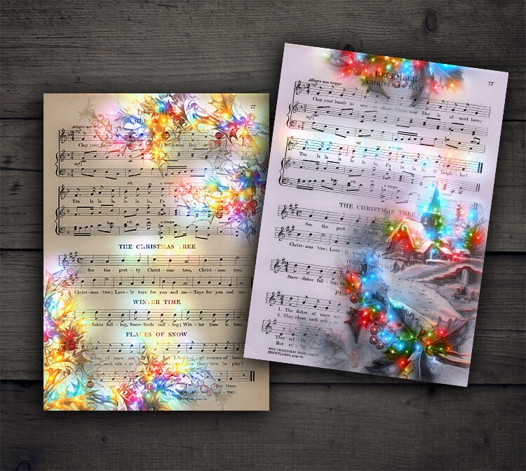 DIGITAL Christmas Lights Digital Paper Download VBM2289 - Etsy