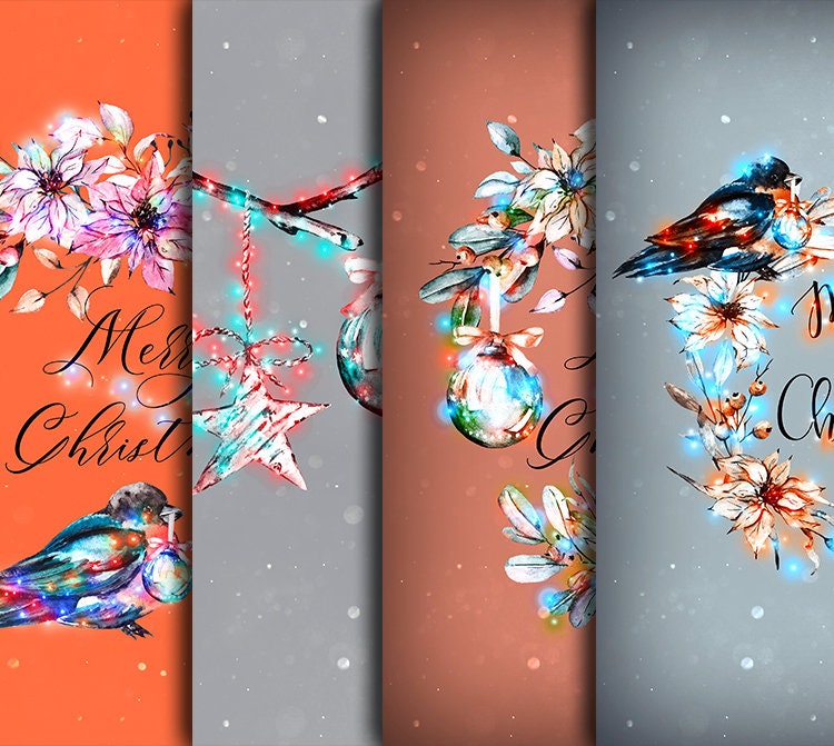 DIGITAL Christmas Lights Digital Paper Download | Etsy