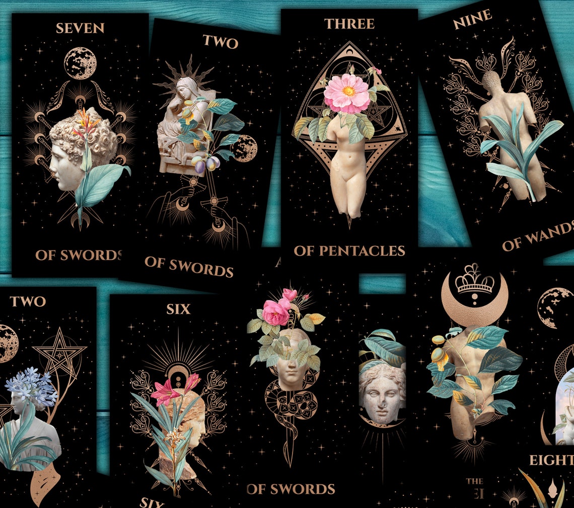 DIGITAL Ancient Hellenic Tarot Cards Printable Greek Gods - Etsy