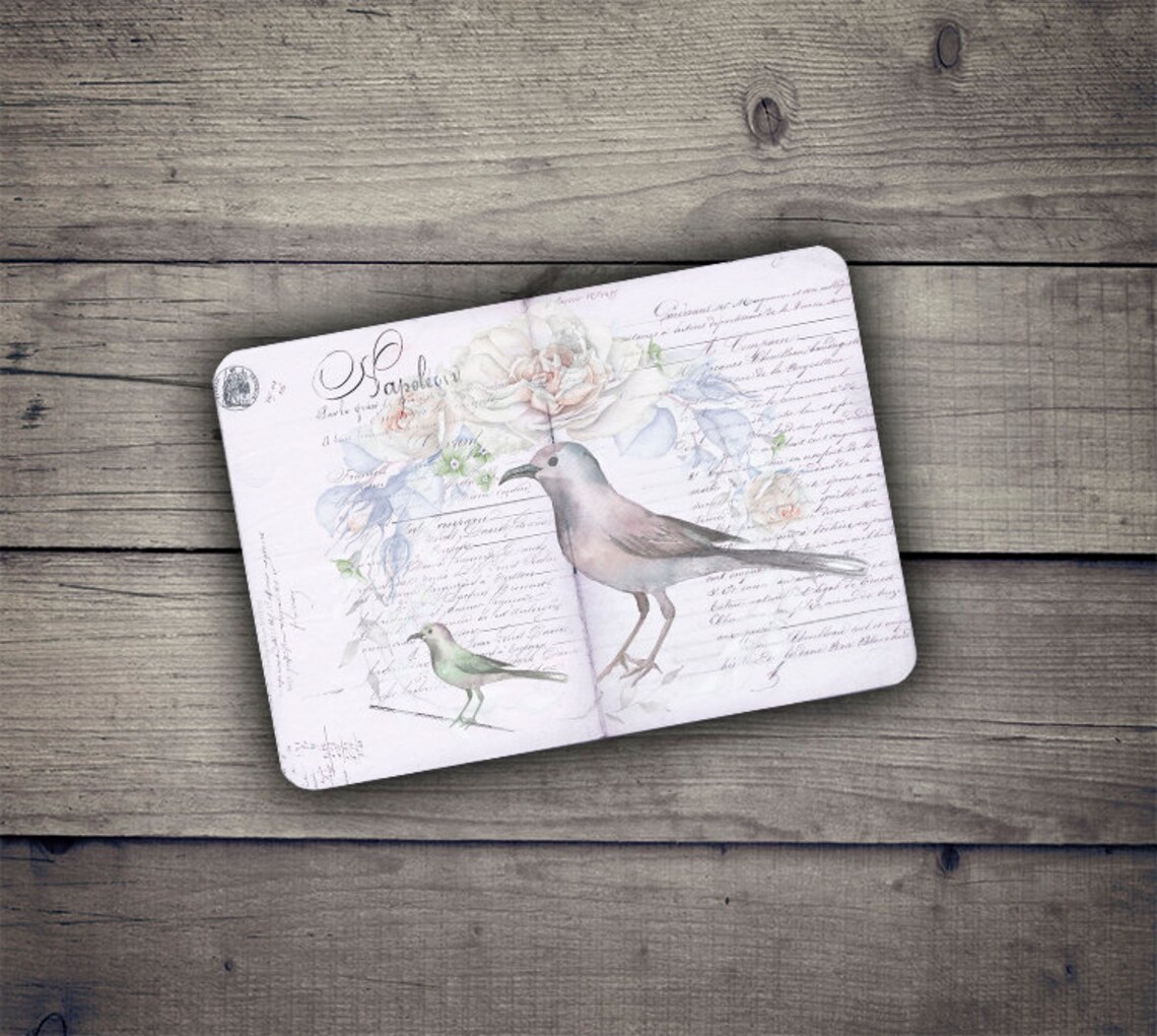 DIGITAL Bird Handwritten Letters Digital Collage Sheet Download - Etsy