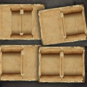 DIGITAL Vintage Scroll Junk Journal Pages - Printable Scroll Graphics ...