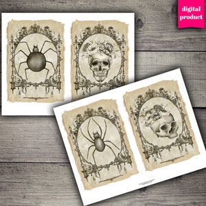 DIGITAL Grunge Halloween Paper - Vintage Halloween Paper Download ...