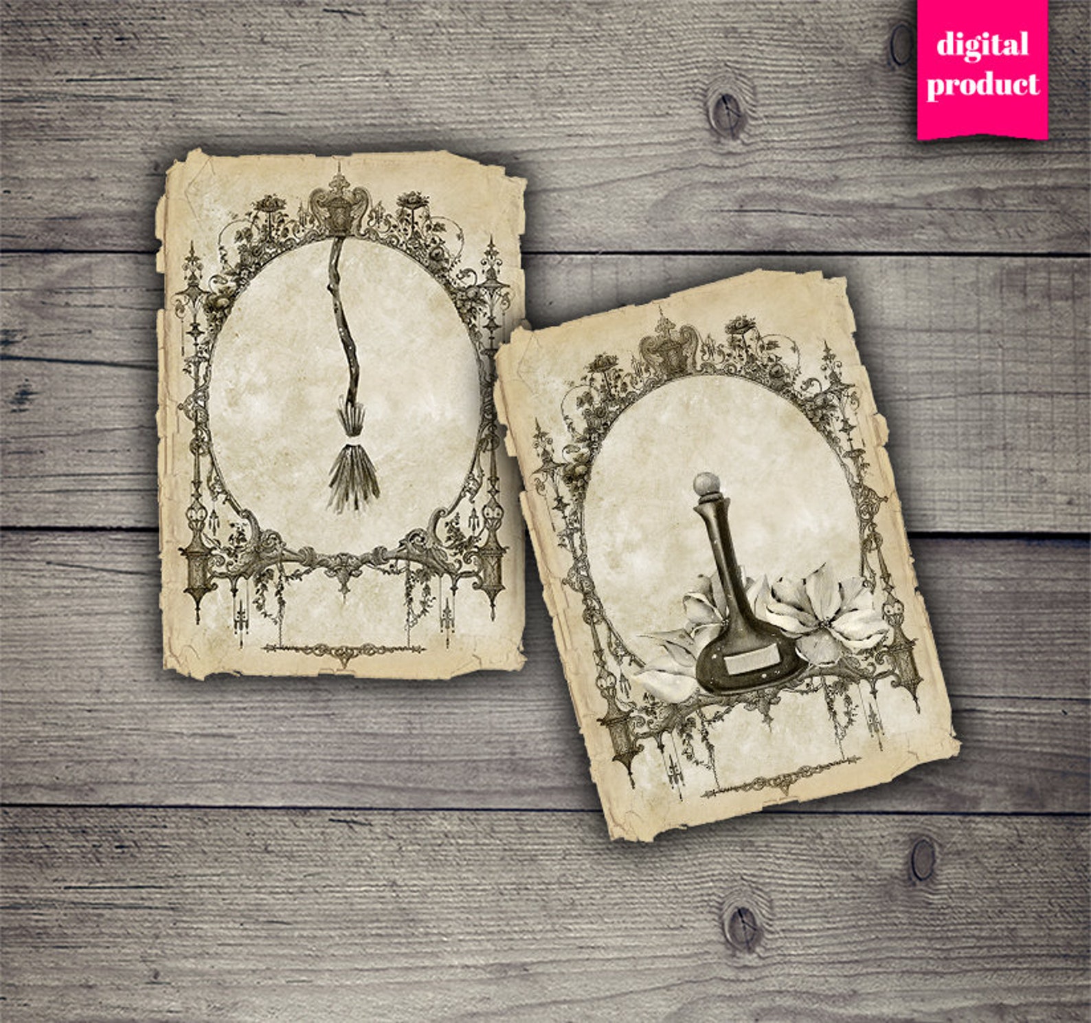 DIGITAL Grunge Halloween Paper Vintage Halloween Paper | Etsy