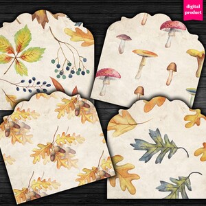 DIGITAL Vintage Fall Envelopes - Printable Autumn Envelopes - VBM2750 ...