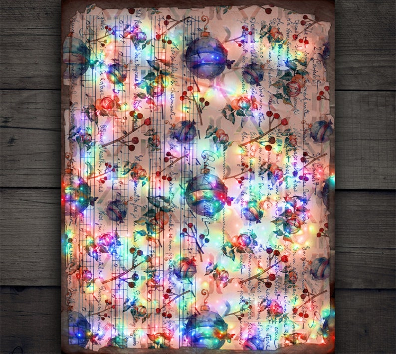 DIGITAL Christmas Lights Digital Paper Download VBM2290 - Etsy
