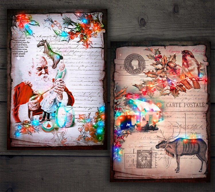 DIGITAL Christmas Lights Digital Paper Download - Etsy