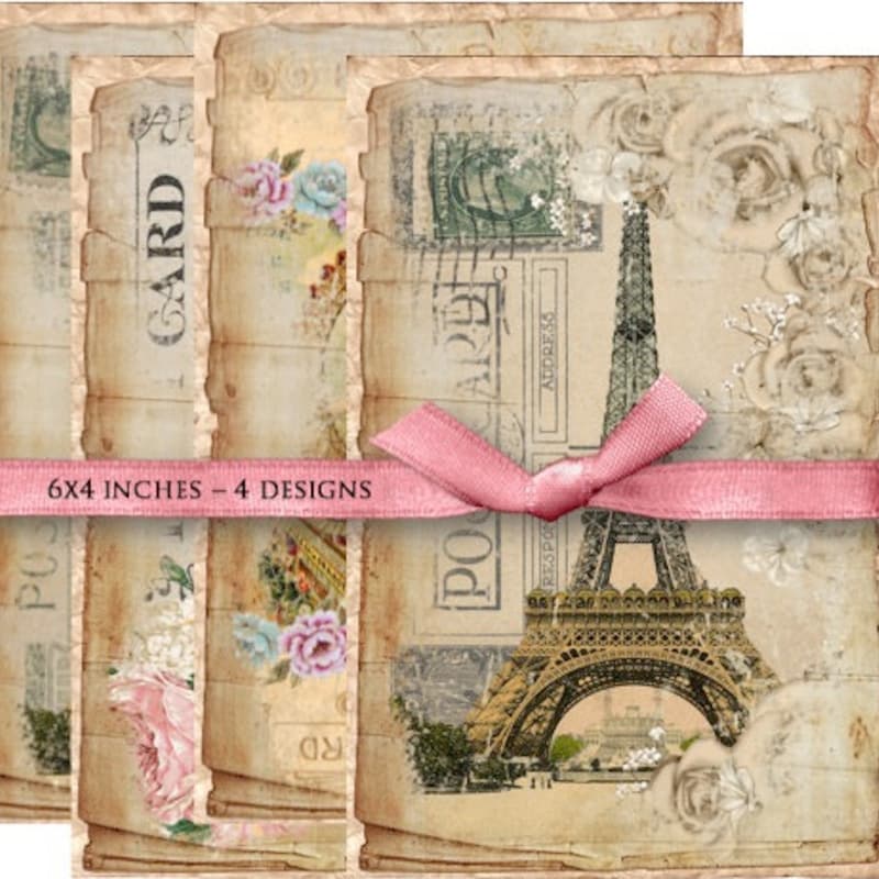 Paris Postcards - Etsy