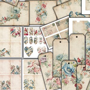 DIGITAL BIRDS Mega Bundle Junk Journal Kit Download Digital - Etsy
