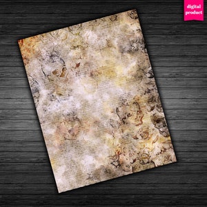 DIGITAL Grunge Halloween Papers Halloween Digital Collage - Etsy