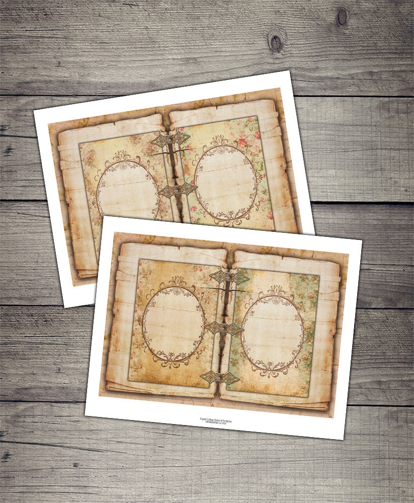 DIGITAL Printable Vintage Grunge Junk Journal Digital Papers | Etsy