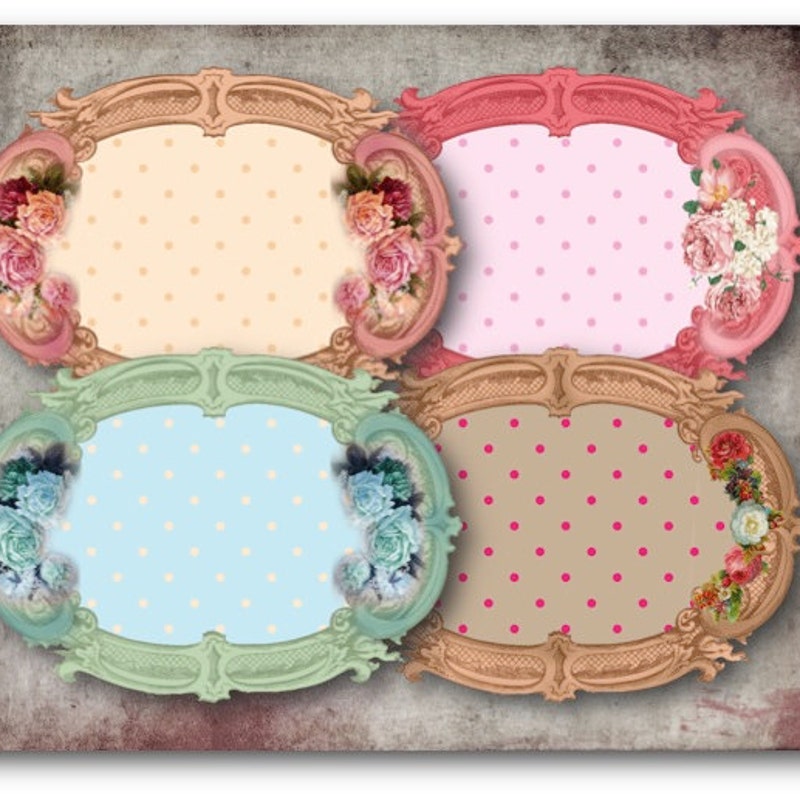 Polka Dot Labels - Etsy