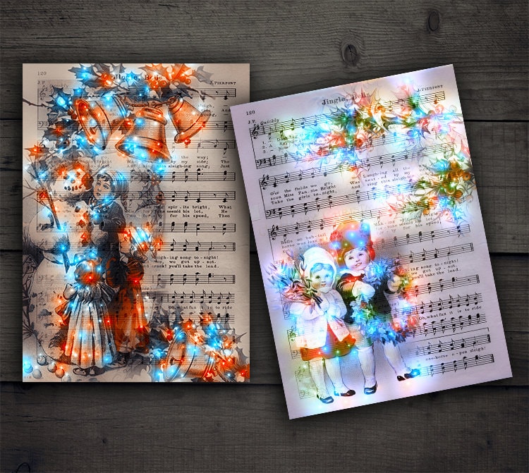 DIGITAL Christmas Lights Digital Paper Download VBM2289 - Etsy