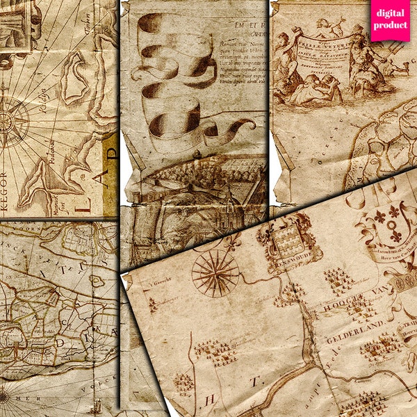 Ancient Map - Etsy