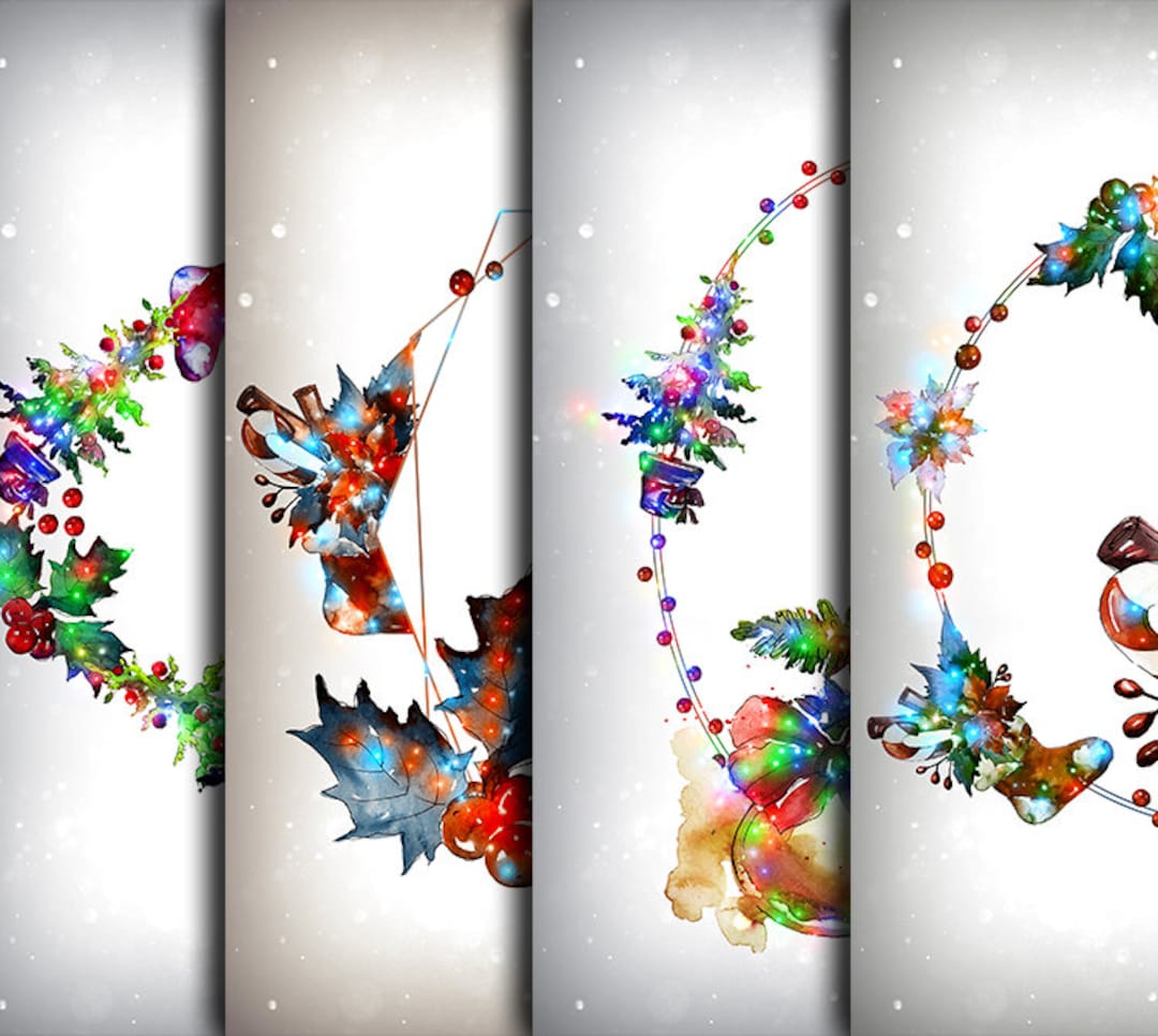 DIGITAL Christmas Lights Digital Paper Download - Etsy