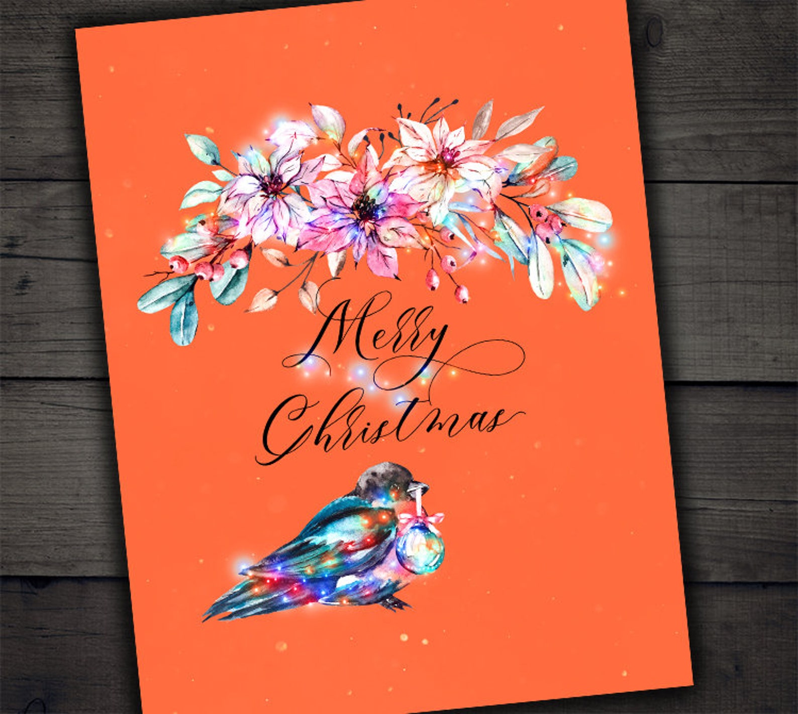 DIGITAL Christmas Lights Digital Paper Download | Etsy