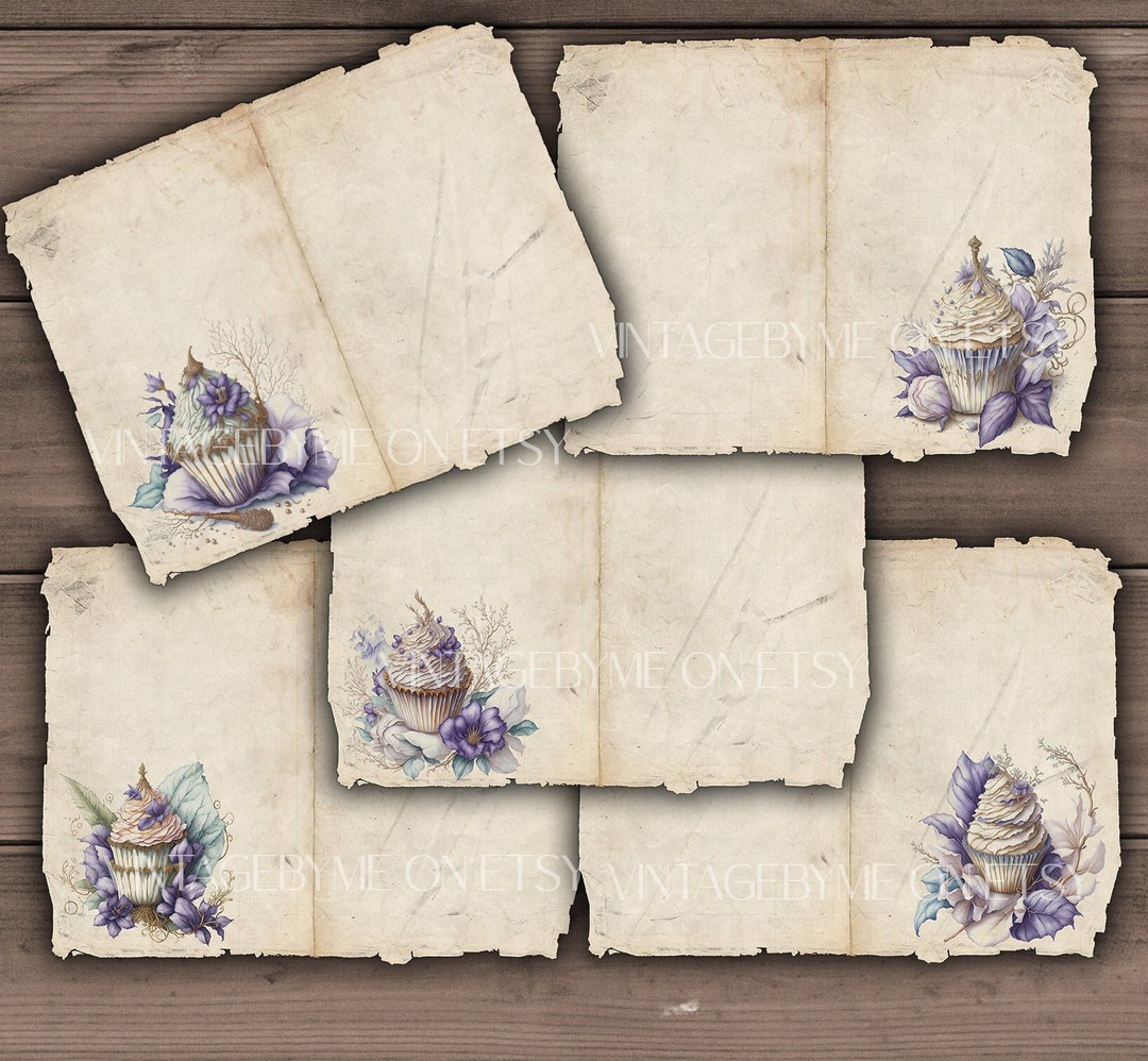 Cupcake Junk Journal: Vintage Printable Paper (digital Download) - Etsy