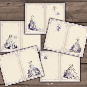 Digital Junk Journal Kit, Printable Wedding Dress Journal, Wedding ...