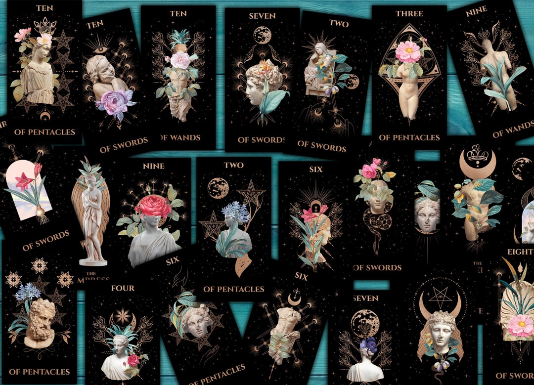 DIGITAL Ancient Hellenic Tarot Cards - Printable Greek Gods Tarot Deck ...