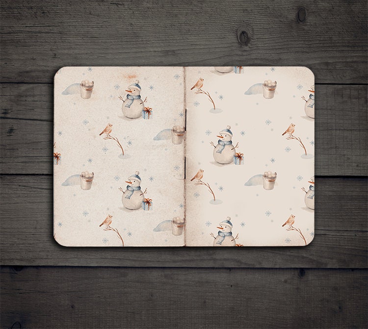 DIGITAL Winter Junk Journal Printable Pages Winter Digital - Etsy