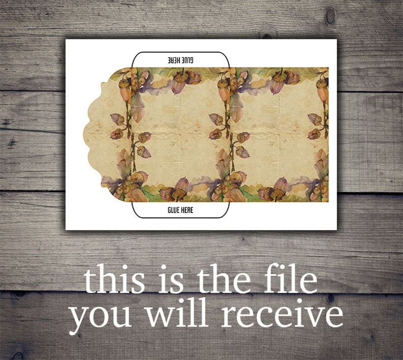 DIGITAL Printable Vintage Fall Envelopes Digital Collage - Etsy