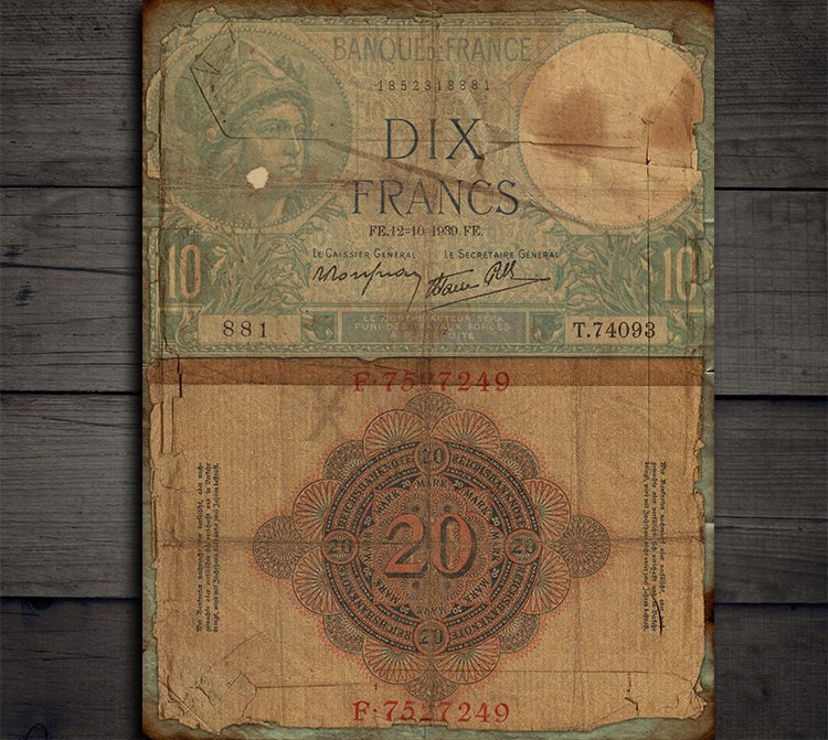 DIGITAL Vintage Money Printable Antique Banknotes Junk - Etsy