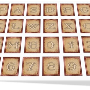 DIGITAL Digital Collage Sheet Download - Alphabet and Numbers - 1124 ...