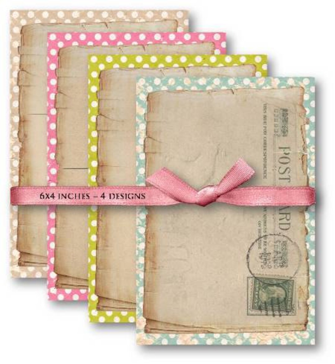DIGITAL Polka Dot Postcards - Digital Collage Sheet Download -516 ...