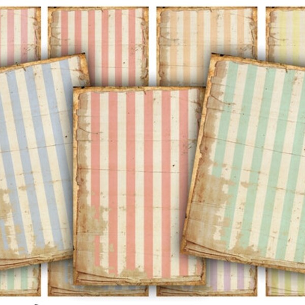 Stripe Digital Paper - Etsy