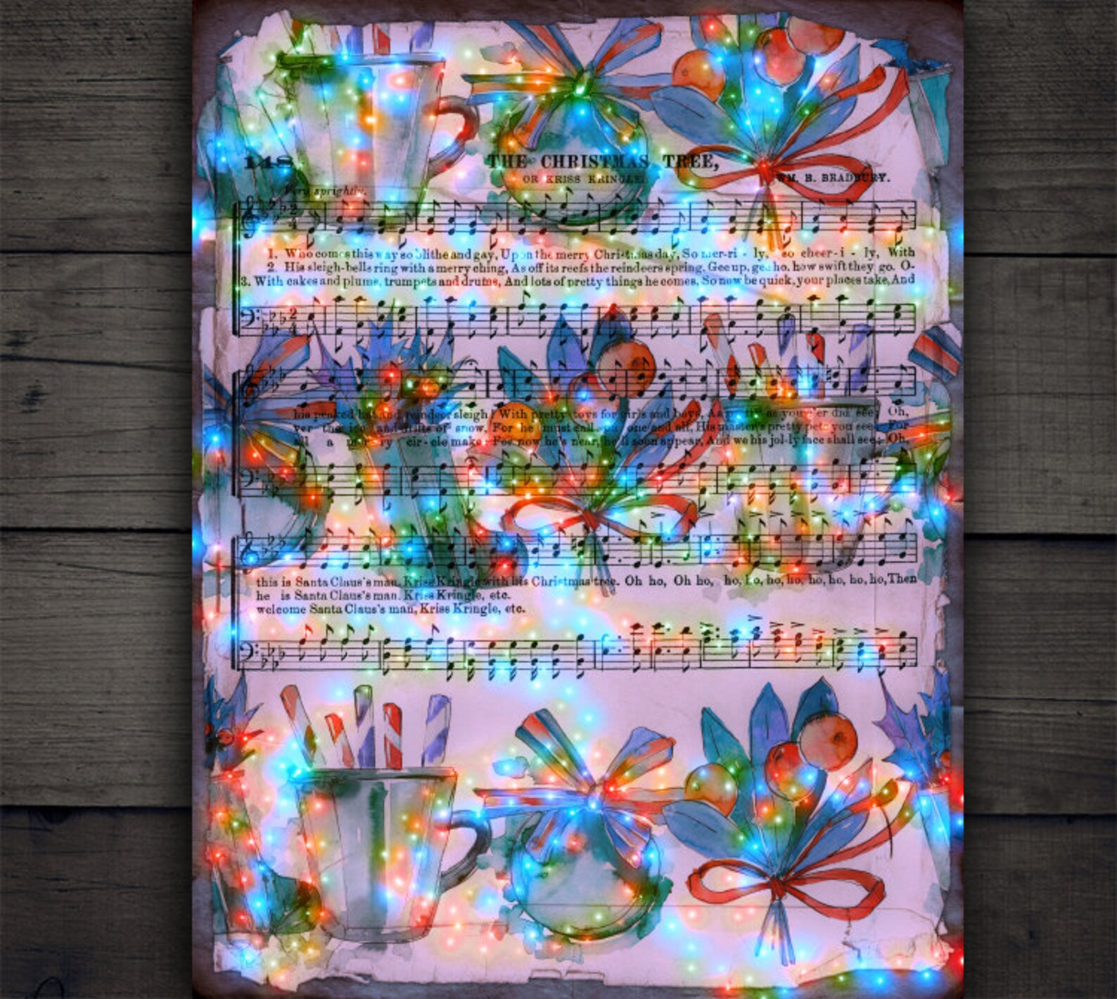 DIGITAL Christmas Lights Digital Paper Download - VBM2293 - Etsy