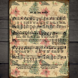 DIGITAL Vintage Christmas Music Sheets - Digital Vintage Christmas ...