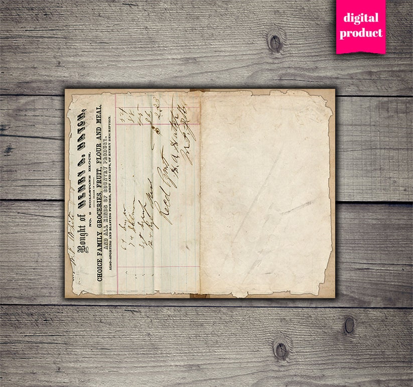 DIGITAL Vintage Ephemera Printable Grunge Ephemera Grunge | Etsy