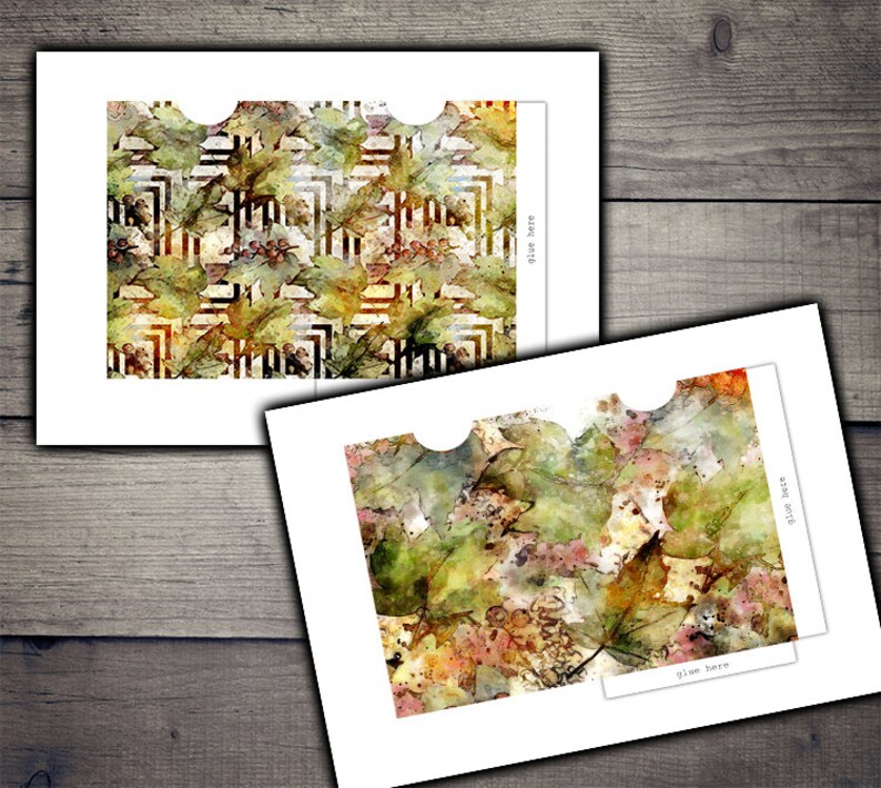 DIGITAL Printable Vintage Fall Envelopes Digital Collage - Etsy