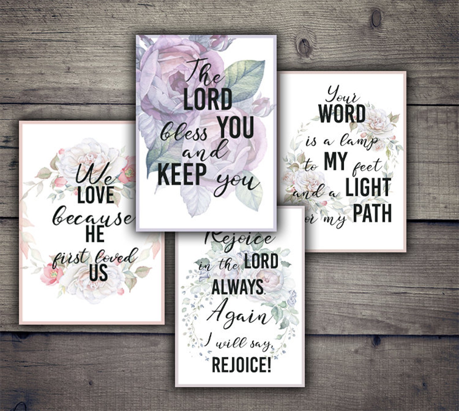 DIGITAL Bible Verses Scripture Cards Printable Digital - Etsy
