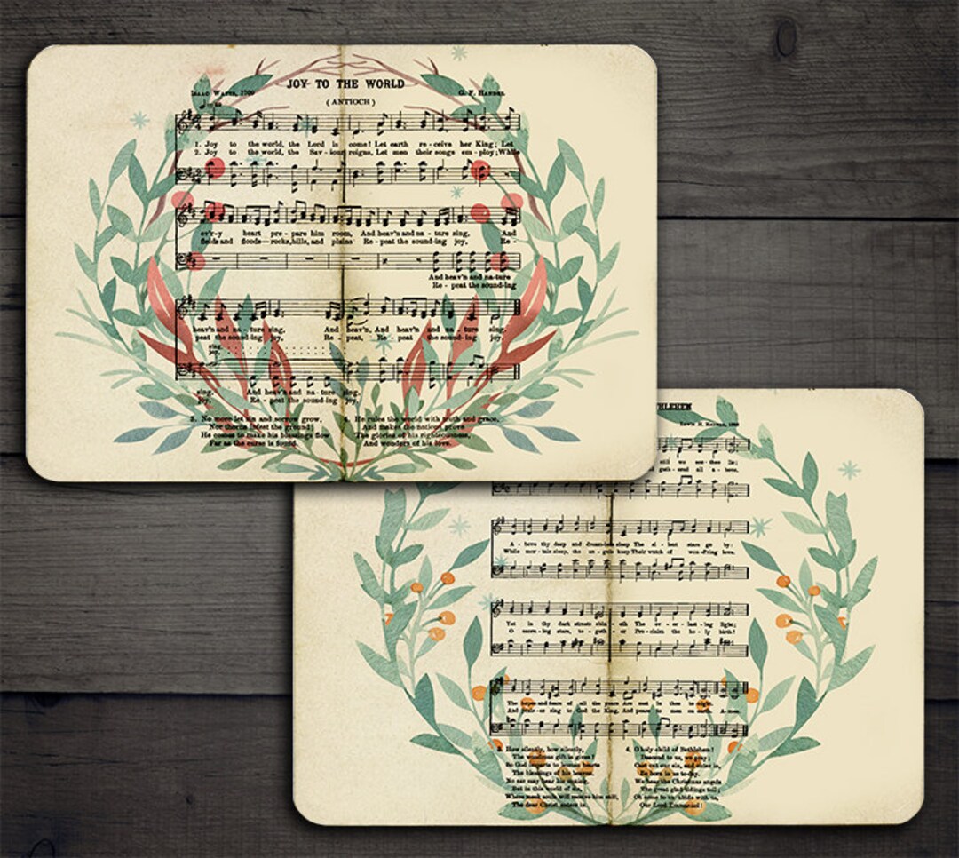 DIGITAL Christmas Vintage Music Sheets - Junk Journal Printable Pages ...