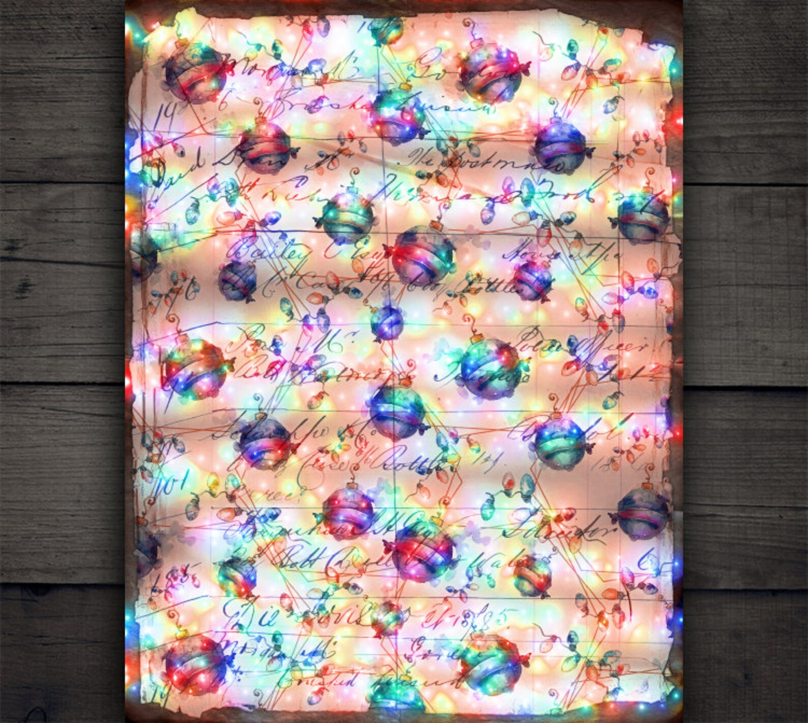 DIGITAL Christmas Lights Digital Paper Download - VBM2290 - VBM28 - Etsy